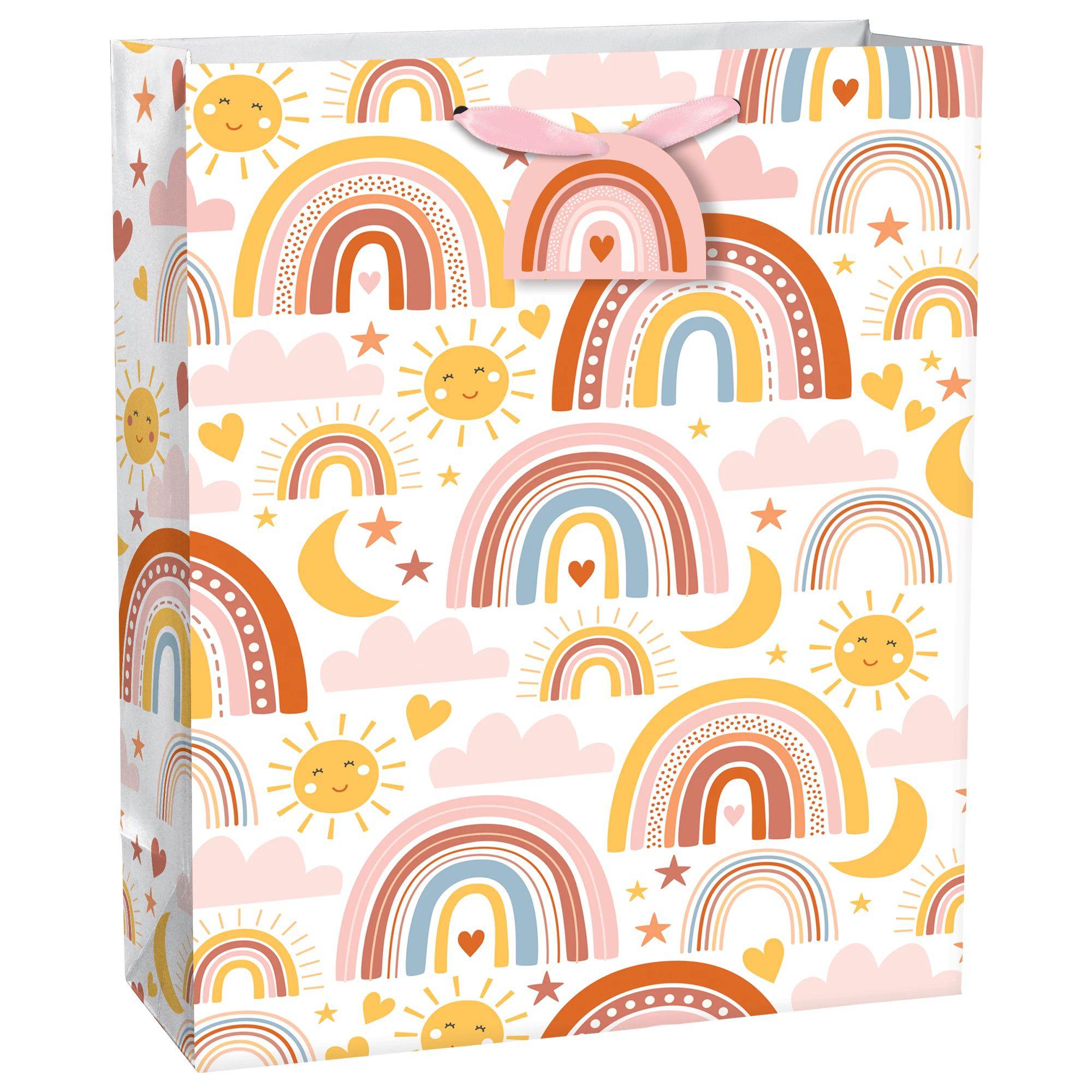 Neutral Rainbow Gift Bag Large – T.O. Balloons