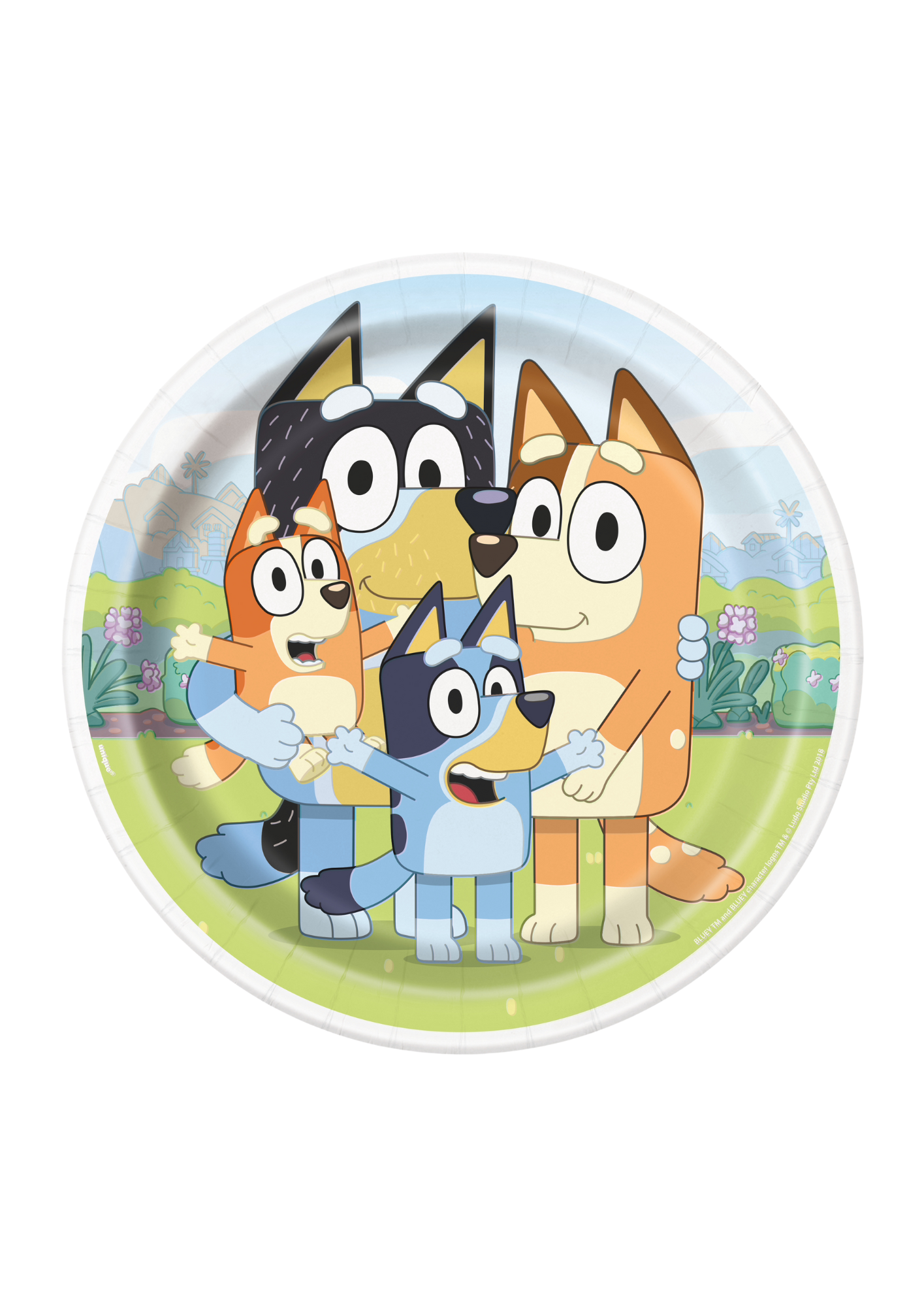 Bluey Round Plates 8ct (two sizes) – T.O. Balloons