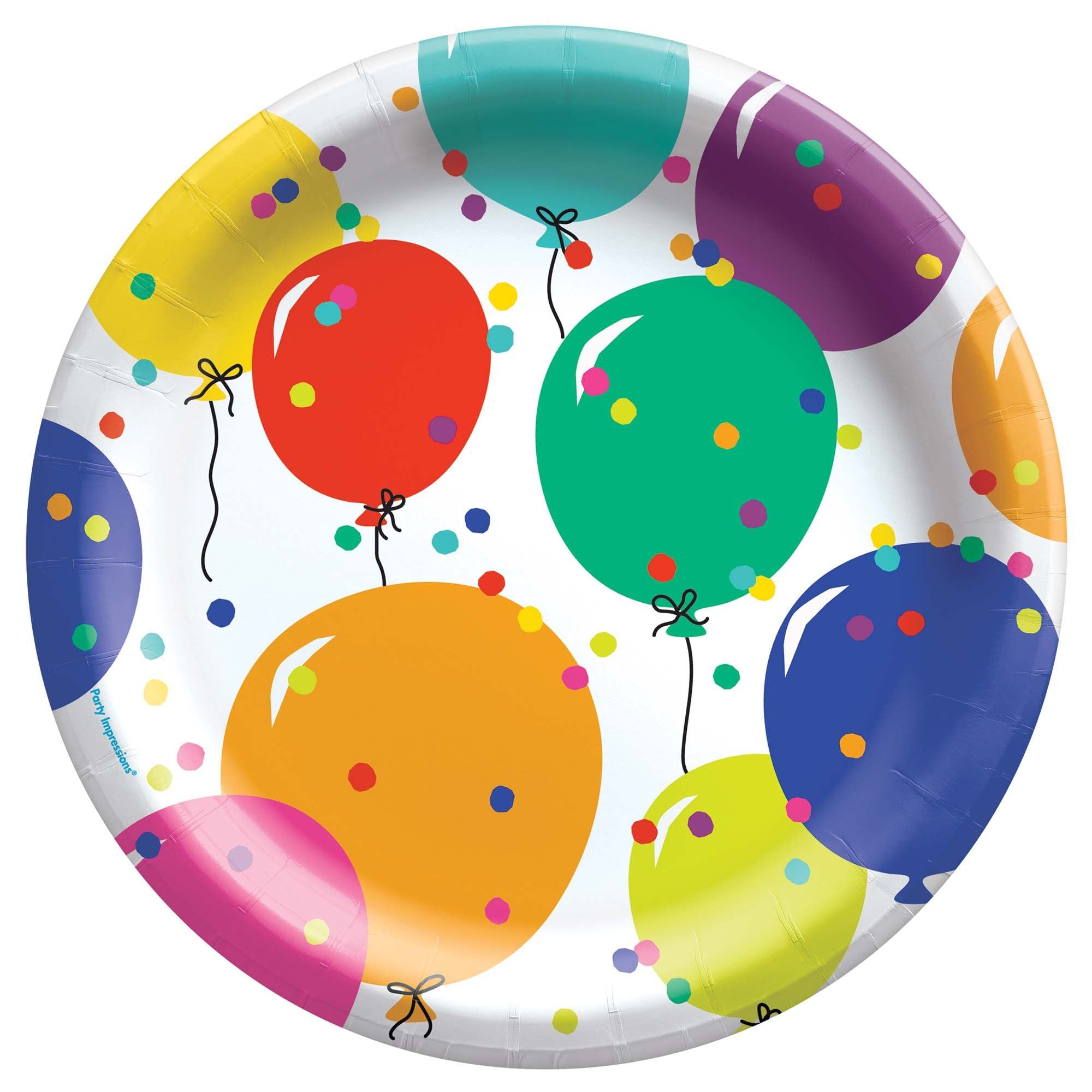 Birthday Balloon Party Plates 8ct – T.O. Balloons