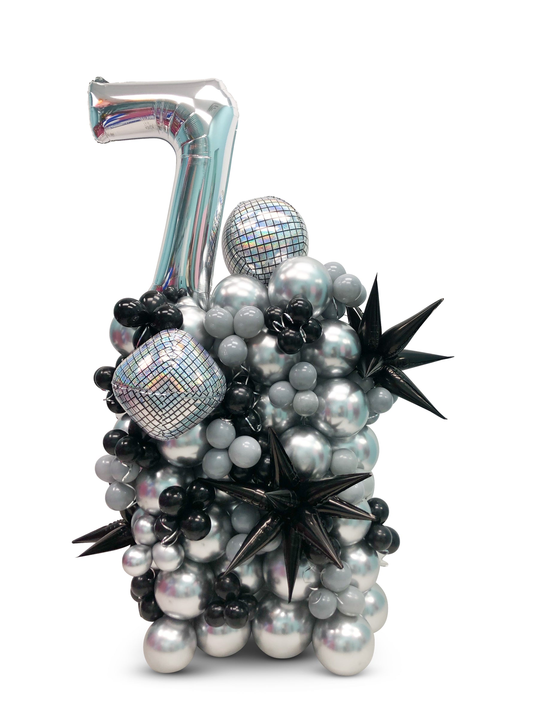 Disco Ball Cluster Stand – T.O. Balloons