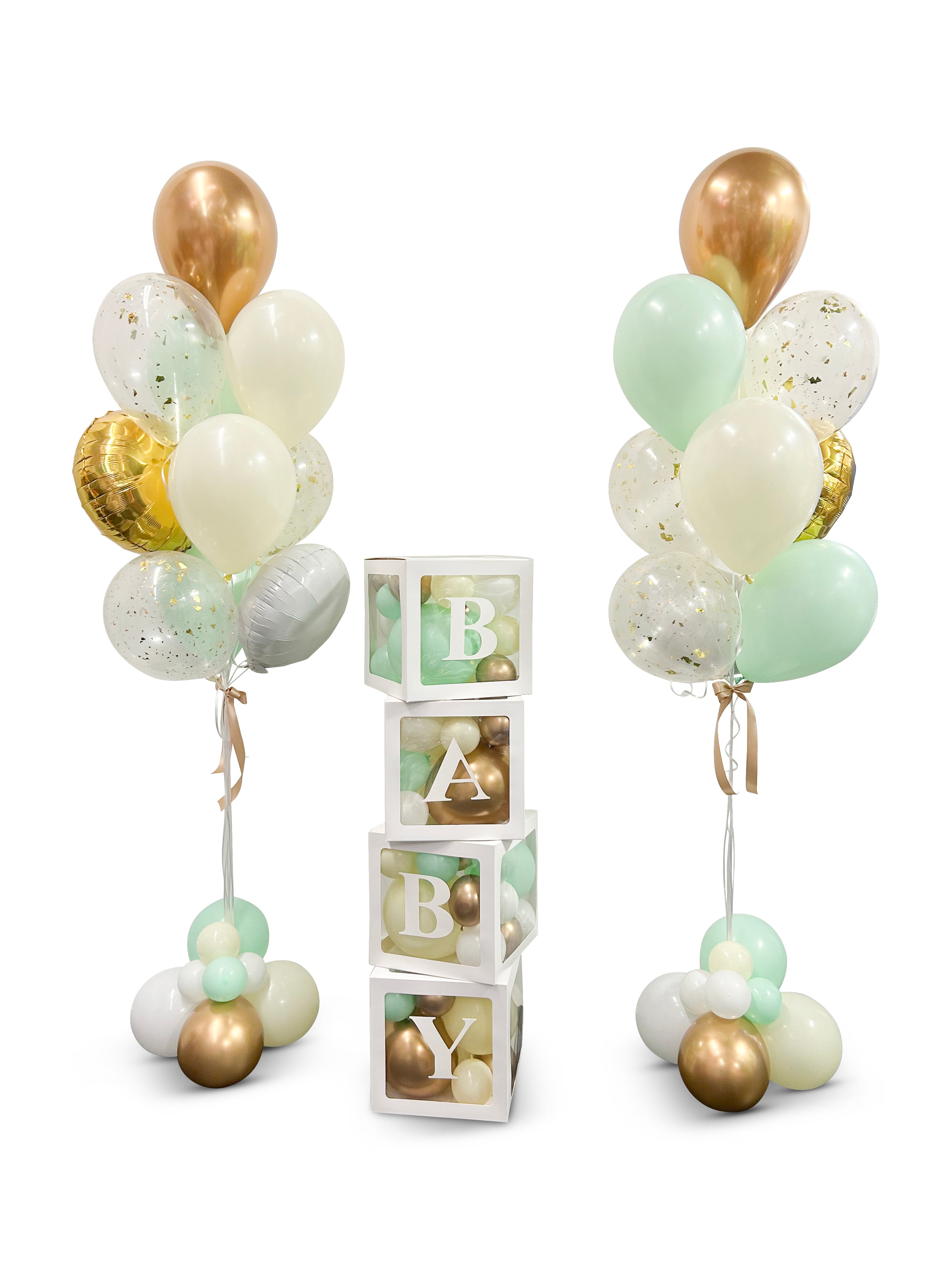 Baby Blocks and Balloon Bouquet Package – T.O. Balloons