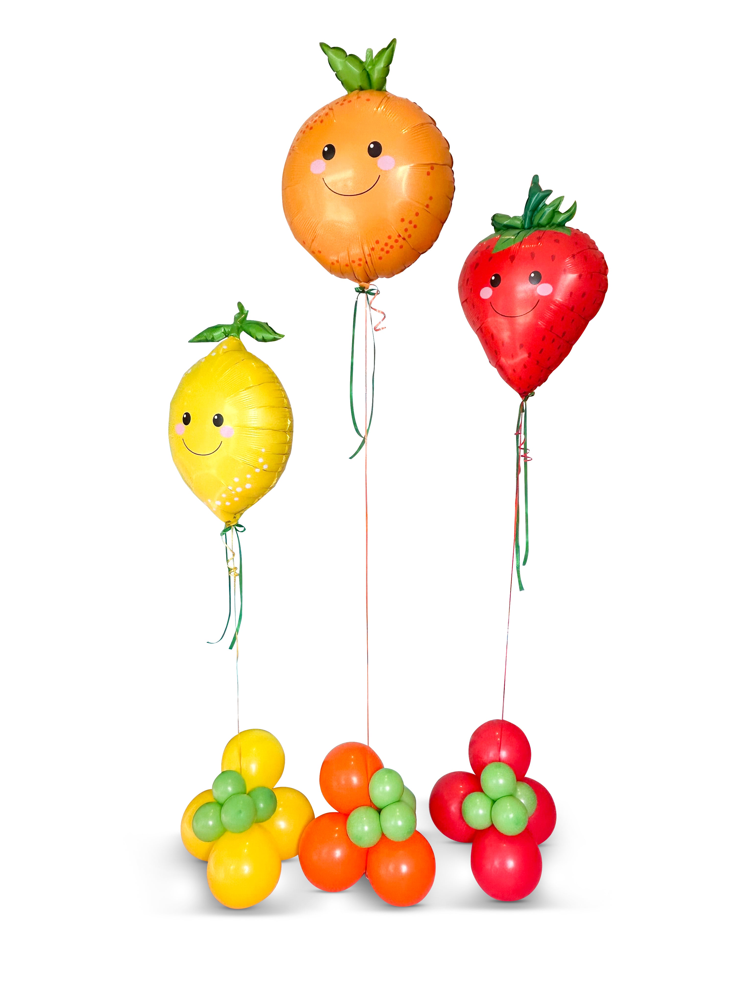 Fruity Fruit Balloons (strawberry, Orange, lemon) – T.O. Balloons