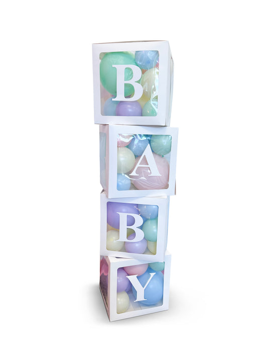 Baby Blocks with Mini Balloons – T.O. Balloons