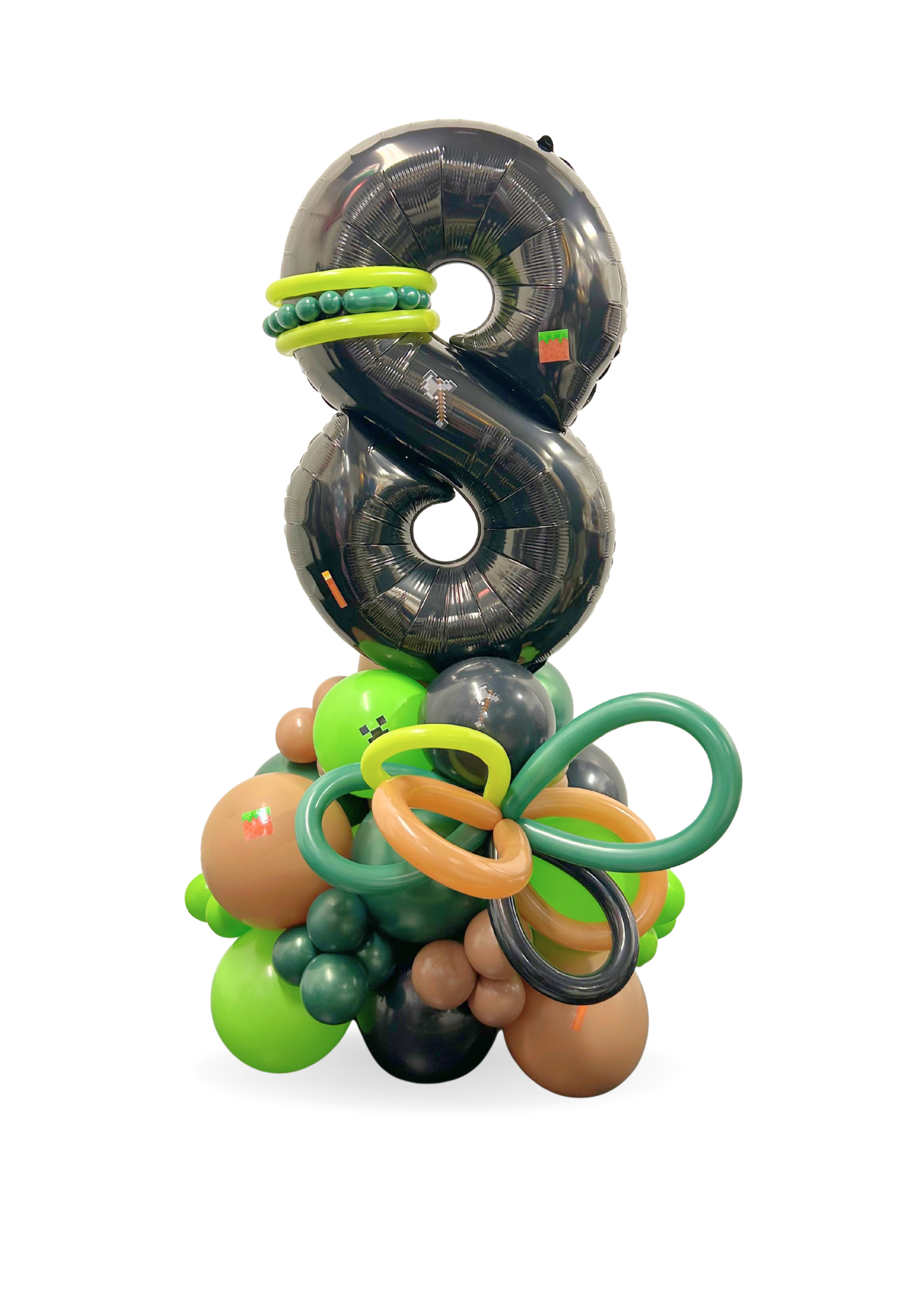Minecraft Balloon Number Stand – T.O. Balloons