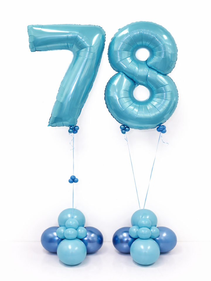 NUMBER BALLOONS-DELIVERY AVAILABLE-SILVER-GOLD-ROSE GOLD – T.O. Balloons