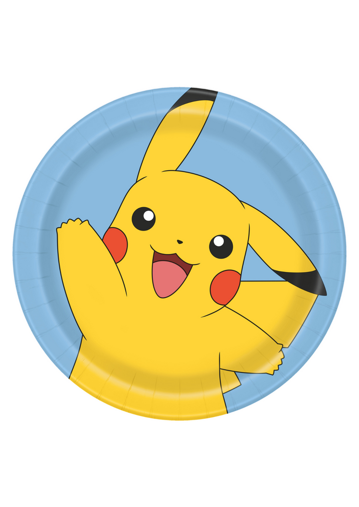 Pikachu Round 9" Dinner Plates 8ct – T.O. Balloons