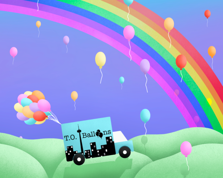 T.O. Balloons - 11" helium balloons