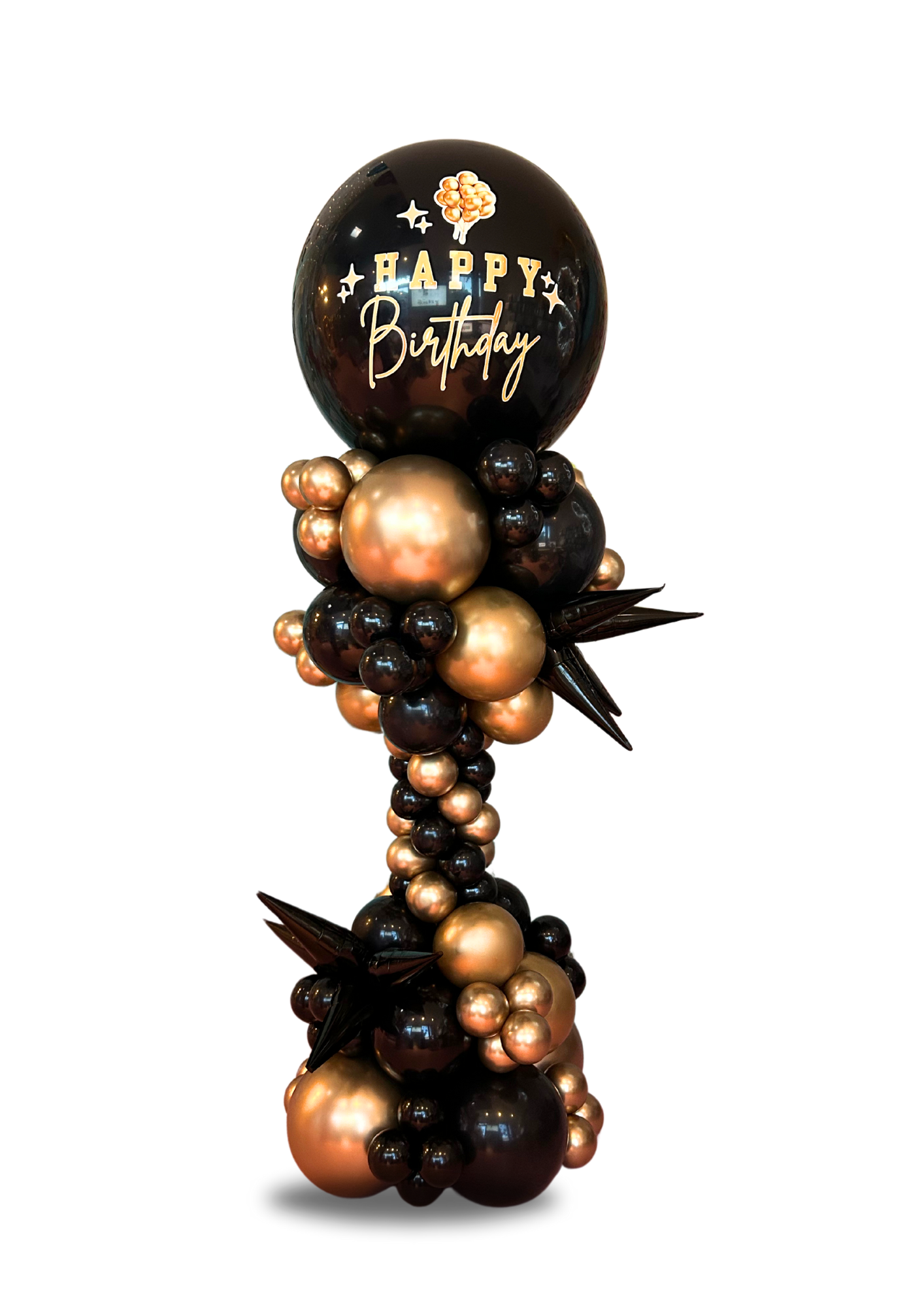 Jumbo Custom Birthday Column – T.O. Balloons